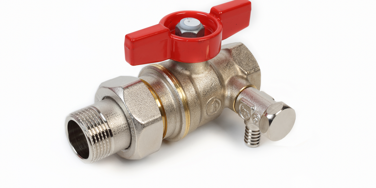 Giacomini R919S DADO ball valve, female-tail piece male connections, w ...